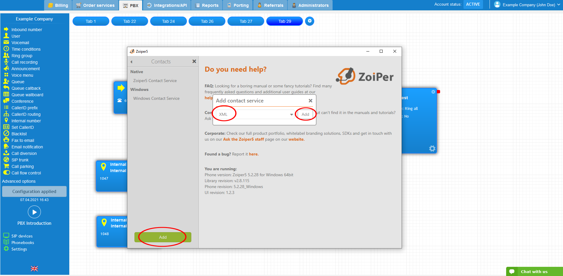 Zoiper Softphone Configuration – Knowledge base centre