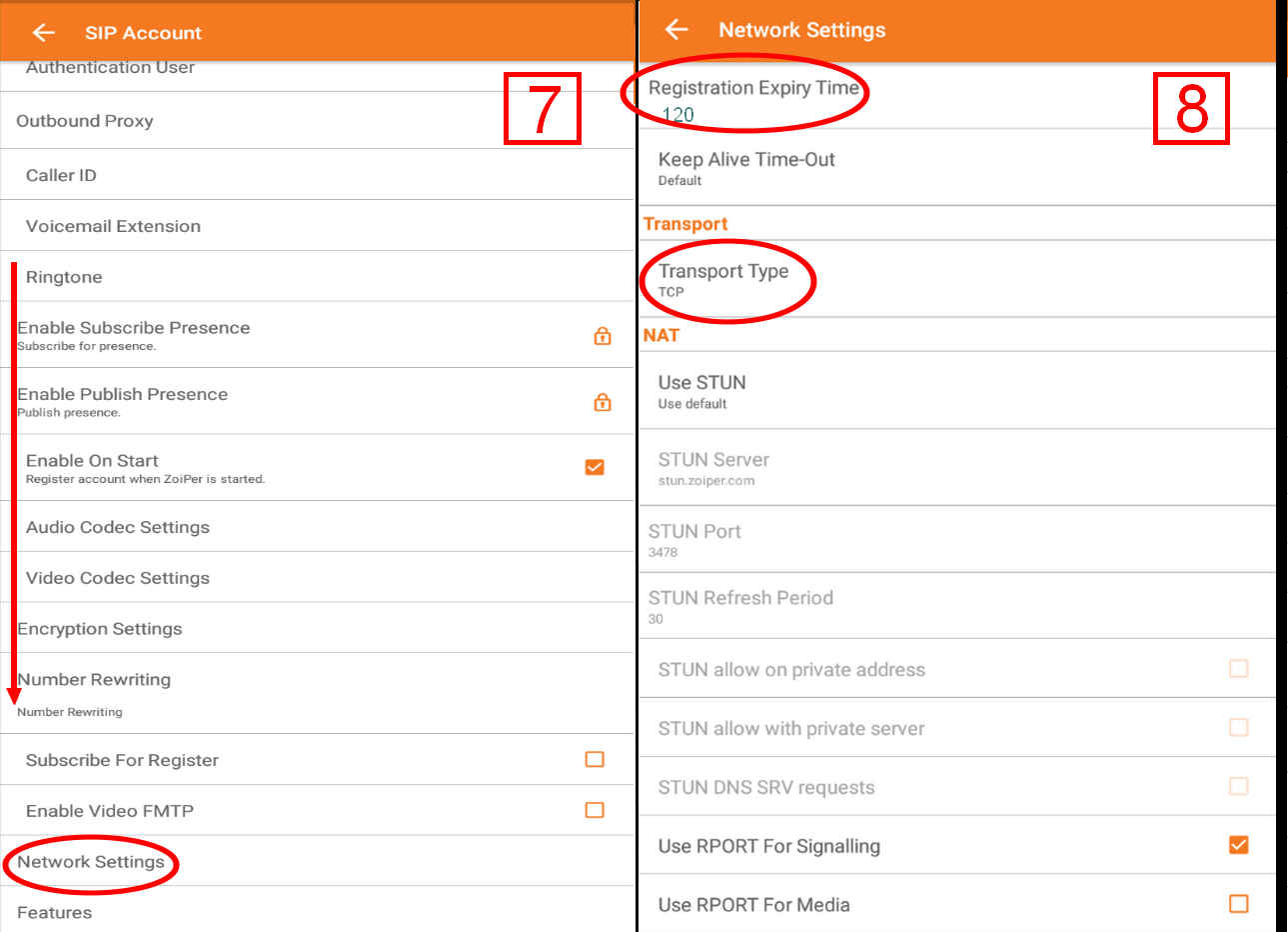 Zoiper Softphone Configuration